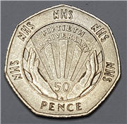 1998 50 Pence Coin - NHS - Knowledge Base - Guides & Info : MJ Hughes ...