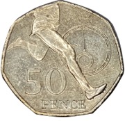 2004 50 Pence Coin - Four-minute mile - Coin Parade