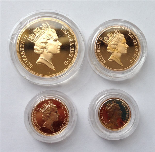 1985 Gold Sovereign Proof 4-Coin Set - Coin Parade