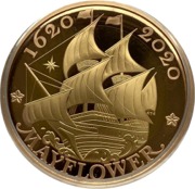 2020 Mayflower Gold Proof Two Pound Coin - Coin Parade