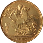 1892 Gold Sovereign London - Coin Parade