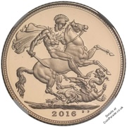 2016 Gold Sovereign Proof - Coin Parade