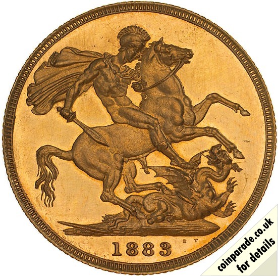 1883 Gold Sovereign Melbourne - St George - Coin Parade