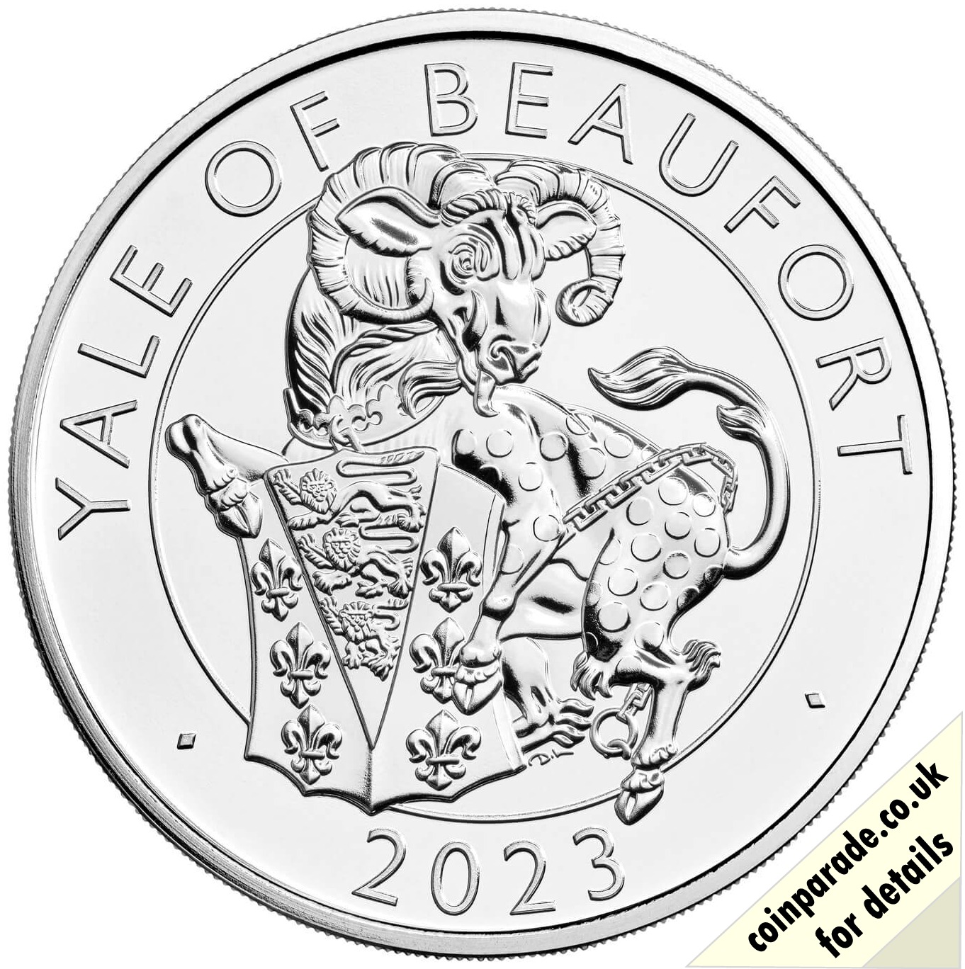 2023 Royal Tudor Beasts £5 BU - Yale of Beaufort - Coin Parade